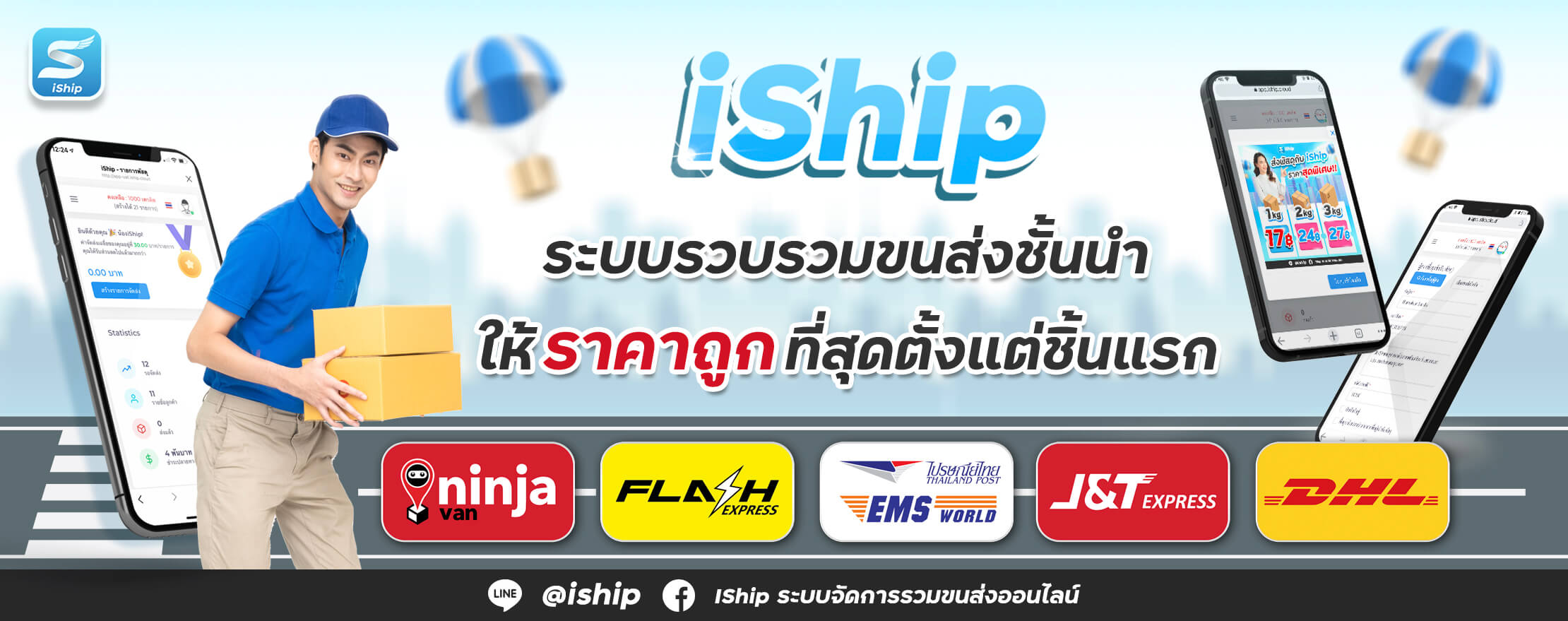 iShip บริษัทขนส่งพัสดุออนไลน์ ราคาถูกเพื่อคุณ | iShip